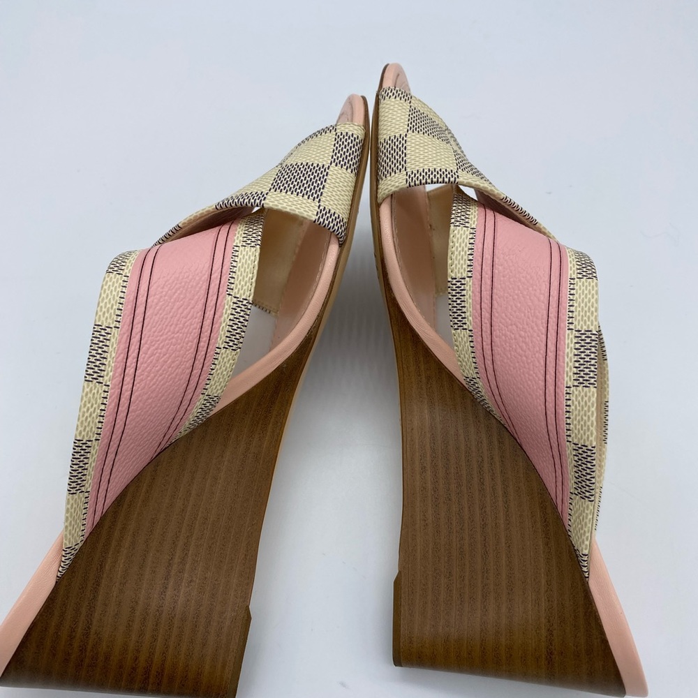 Louis Vuitton Panorama Azur Slide Mule Sandals - Gem